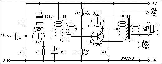 500mW Retro AF Amplifier by SM0VPO